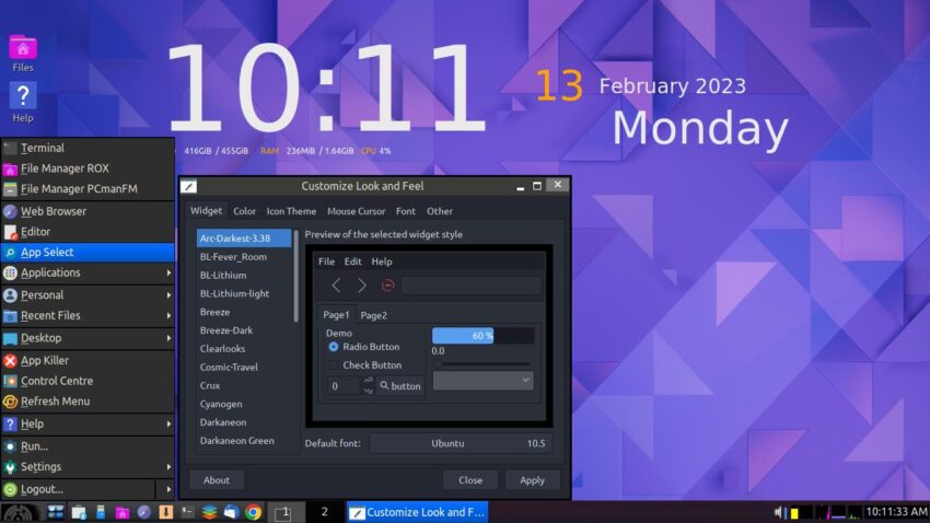 Linux operating system for low resource and older Laptops and Desktops.