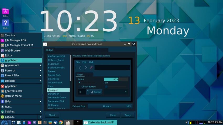 Linux operating system for low resource and older Laptops and Desktops.